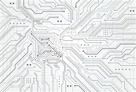 Abstract Digital Background With Technology Circuit Board Texture Electronic Motherboard