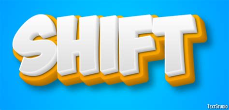 Shift Text Effect And Logo Design Word Shift Text Effect And Logo Design Word