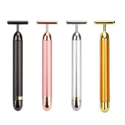 24k Gold Vibrating Facial Roller Massager Dazpy