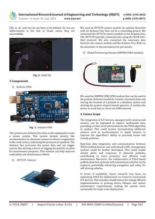 Pothole Detection For Safer Commutes With The Help Of Deep Learning And Iot Devices Pdf