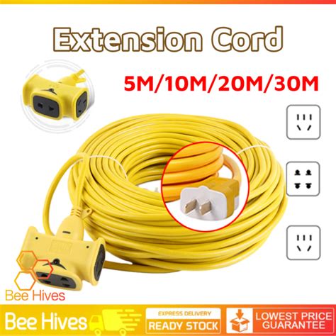 Extension Cord Socket With Cable Extra Long Plug In Strip M M M M Electric Vehicle
