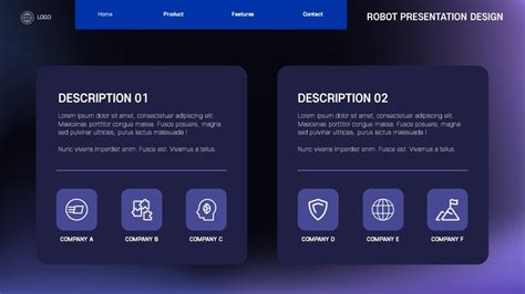 로봇 Ppt 템플릿 인공지능 4차산업 테마