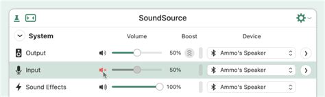 Muting Microphone Input With Soundsource Rogue Amoeba Support