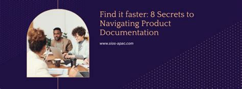 Find It Faster 8 Secrets To Navigating Product Documentation Sios