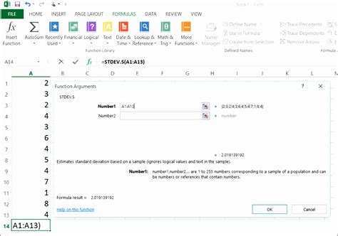 8 Standard Deviation Excel Template Excel Templates
