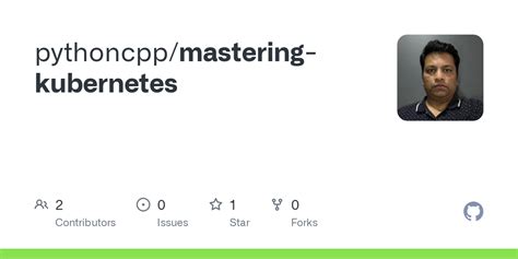 Github Pythoncpp Mastering Kubernetes