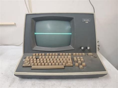 Wang 5506 2 Computer Terminal W Built In Keyboard 11 Monitor 4523 Screen Issue Etsy