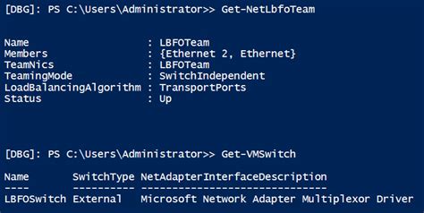 LBFOTeam Should Accept The LBFO VSwitch With The Same Name Issue Microsoft Convert
