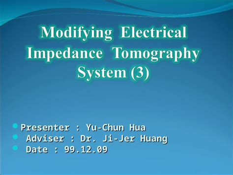 Ppt Modifying Electrical Impedance Tomography System 3 Dokumentips