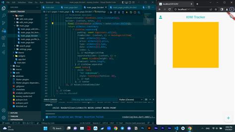 Flutter Errorsummarycannot Hit Test A Render Box With No Size Stack Overflow