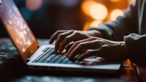 Premium Photo A Person Is Operating A Computer