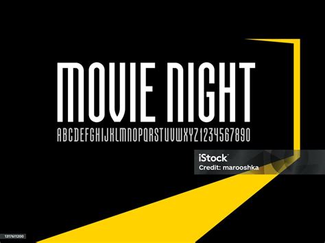 높은 좁은 글꼴 트렌디 한 응축 알파벳 산 세리프 0에서 9까지 A에서 Z및 아랍 번호로 현대 어퍼 케이스 라틴 어 문자 벡터