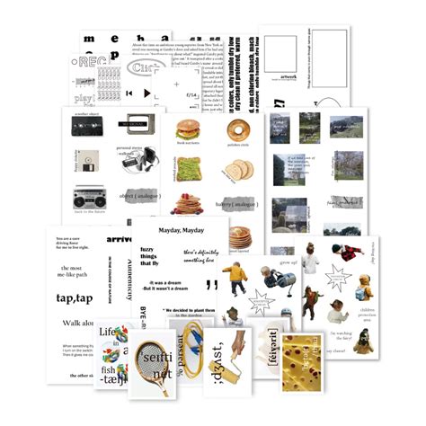 왓에버치치 Wter Pack1 스티커팩 감성 다꾸팩 힙한 오브젝트 레터링 투명 포인트 다꾸세트 위시버킷