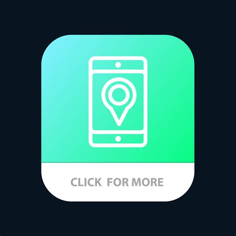 mobile cell map location mobile app button android and ios line version