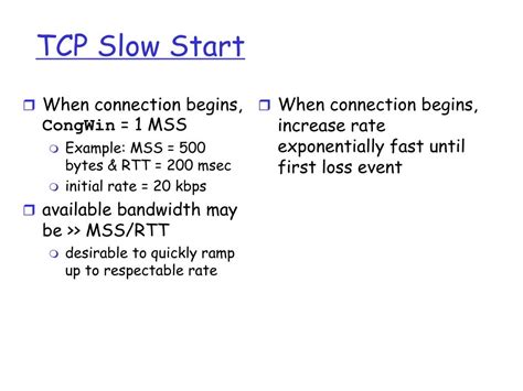 Ppt Tcp Connection Management And Congestion Control Powerpoint