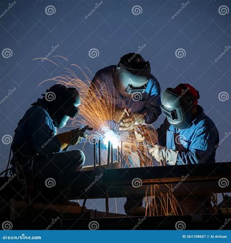 Workers Wearing Protective Gear Monitoring And Maintaining The Equipment At A Carbon Capture