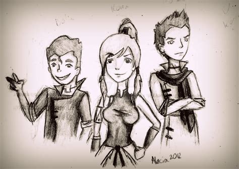 Korra Mako And Bolin By Corazongirl On Deviantart