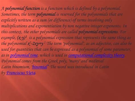 Polynomials Pptx Physics Science