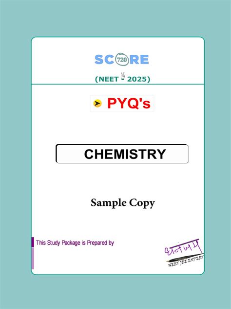 Chemistry Neet Pyqs Pdf