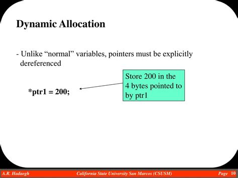 Ppt Pointer Dynamic Allocation Powerpoint Presentation Free