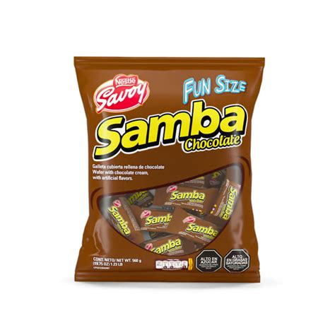 Savoy Mini Samba Chocolate Samba Chocolate Fun Size 1 35ct Venefood Usa