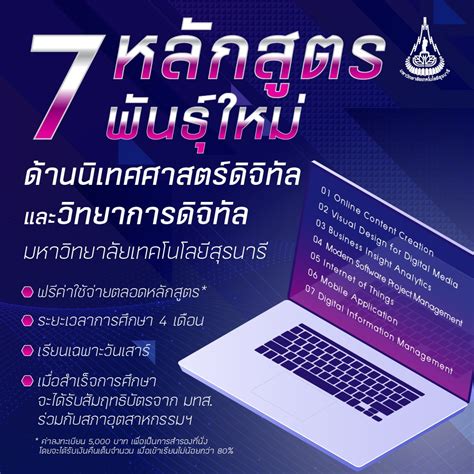 7 สาขาวิชาเทคโนโลยีสารสนเทศ มหาวิทยาลัยเทคโนโลยีสุรนารี