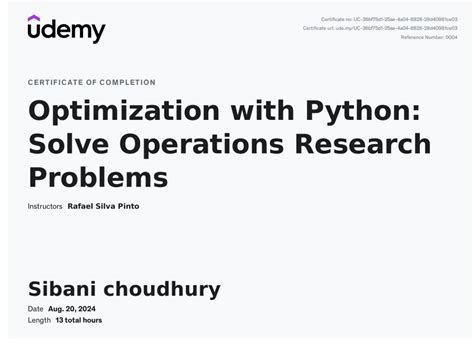 Sibani Choudhury On Linkedin Python Optimization Operationsresearch