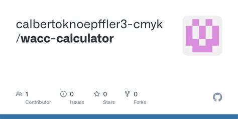 Github Calbertoknoepffler3 Cmykwacc Calculator