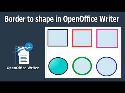 How To Add Border To Shape In OpenOffice Writer The Graphic Home