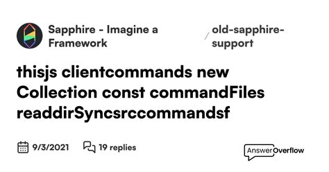 This```js Mands New Collection Const Commandfiles Readdirsyncsrccommands