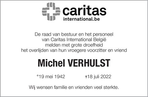 Michel Verhulst † 01011900 Inmemoriam