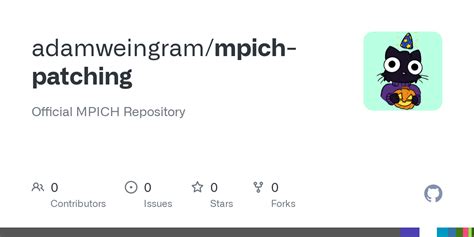 Github Adamweingrammpich Patching Official Mpich Repository