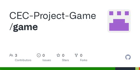 GitHub CEC Project Game Game