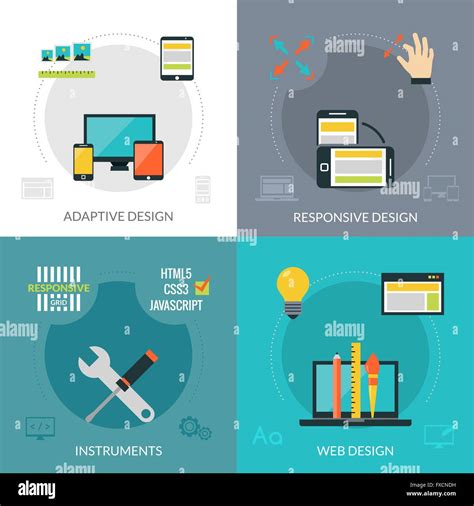 Adaptive Responsive Web Design Stock Vector Image And Art Alamy