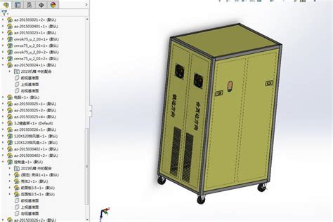 工控机柜机箱3d模型图纸 Solidworks设计 Keryi