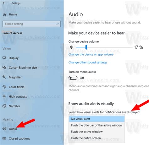 Enable Visual Alerts For Notifications In Windows Sound Sentry
