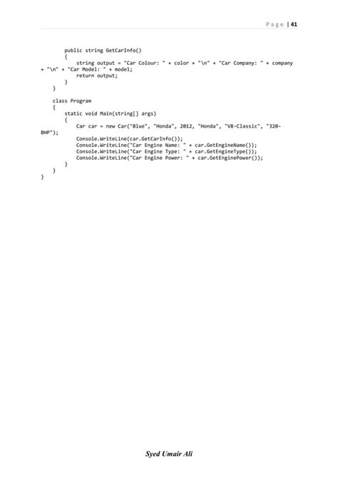 Object Oriented Programming With C Pdf