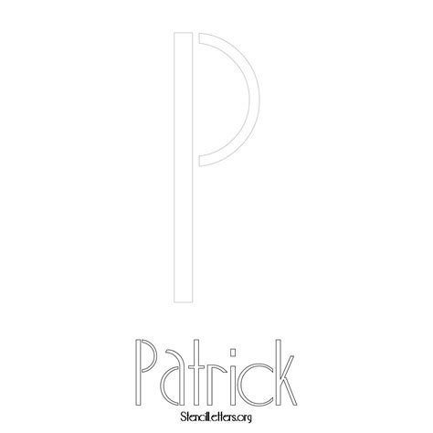 Patrick Free Printable Name Stencils With 6 Unique Typography Styles And Lettering Bridges