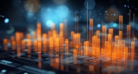 Abstract Histogram Of The Graph Premium Ai Generated Image