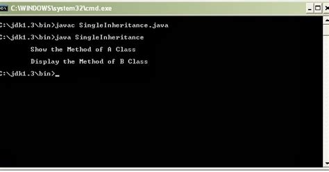 Single Inheritance In Java