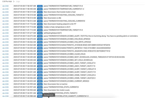 Dashboard Thermostat Temperature Setpoint Increment Not Working