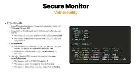 【trustzone相关漏洞导读】cve 2021 39994：huawei smc se factory check oob access