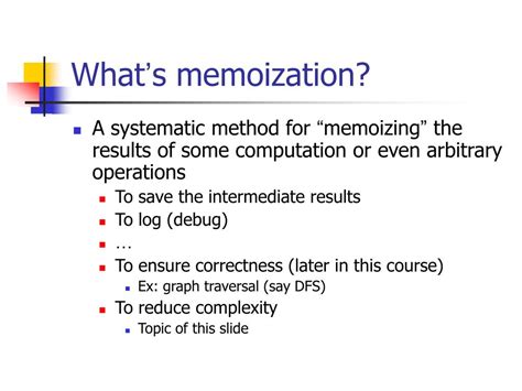ppt memoization powerpoint presentation free download id 5367664