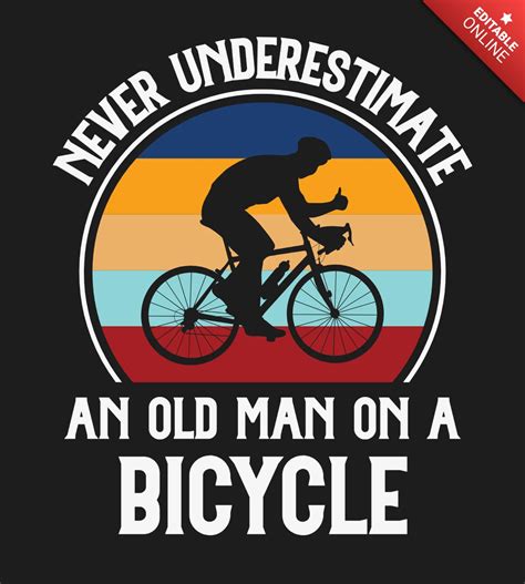 Man Riding Bicycle T Shirt Design Template Free Design Template