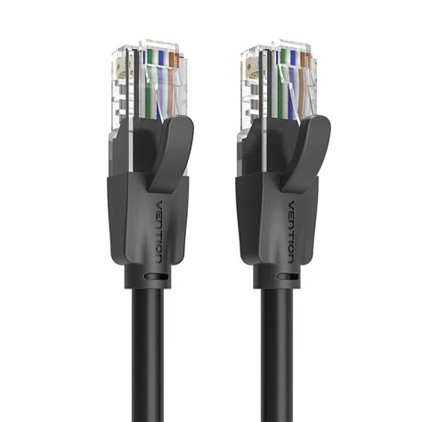 Patch cord cat6 1 metro negro ProNet Tecnología Cables