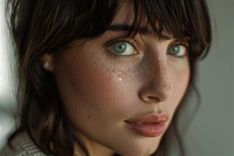 Premium Photo Portrait Of A Cute Brunette