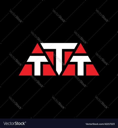 Ttt Triangle Letter Logo Design Royalty Free Vector Image