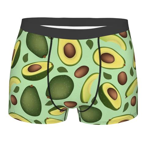 Disketp Avocado With Seeds Mens Boxer Briefs Soft And Breathable