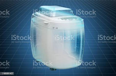 현대 빵 만들기 기계 청사진의 시각화 3d Cad 모델 3d 렌더링 3차원 형태에 대한 스톡 사진 및 기타 이미지 3차원 형태 가정 생활 가정 주방 Istock