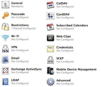 IOS Configuration Utility